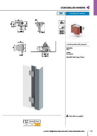 Concealed Hinge - Mesan Lock - Essentra plc Components